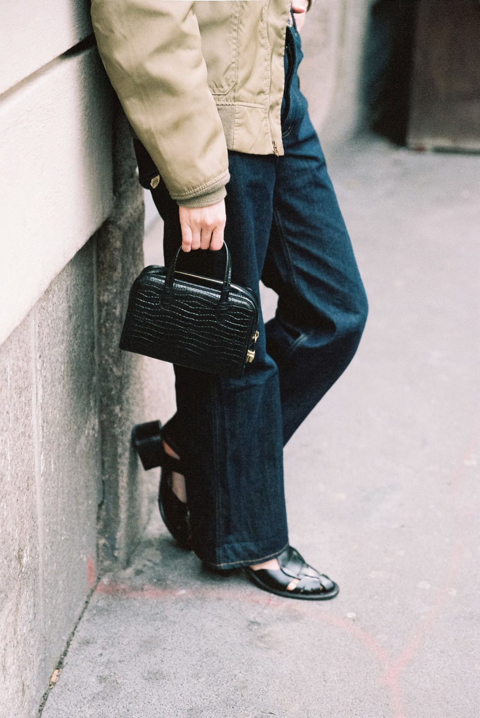 SAC LOQUET MINI CROCO BLACK – TOUT Y EST